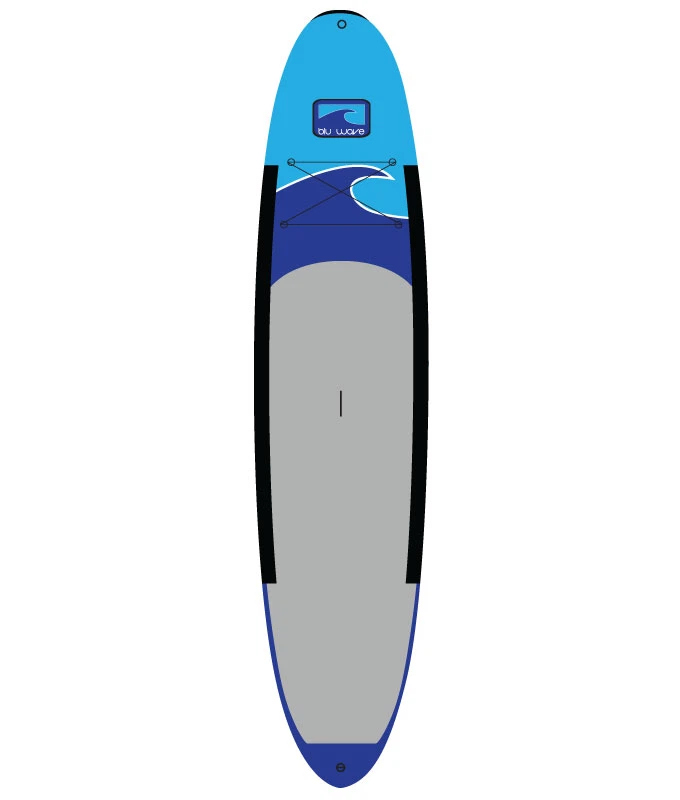 Easy Rider 11'6" x 32" Soft-top SUP Paddle Board - Blue/Lblue Wave