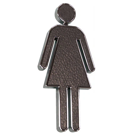 Black & Chrome Ladies Sign WR-SIGN-LADIES-2