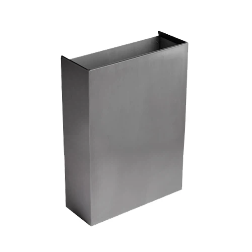 Opal Brushed Stainless Steel Open Top Washroom Waste Bin 30L | Washroom Hub