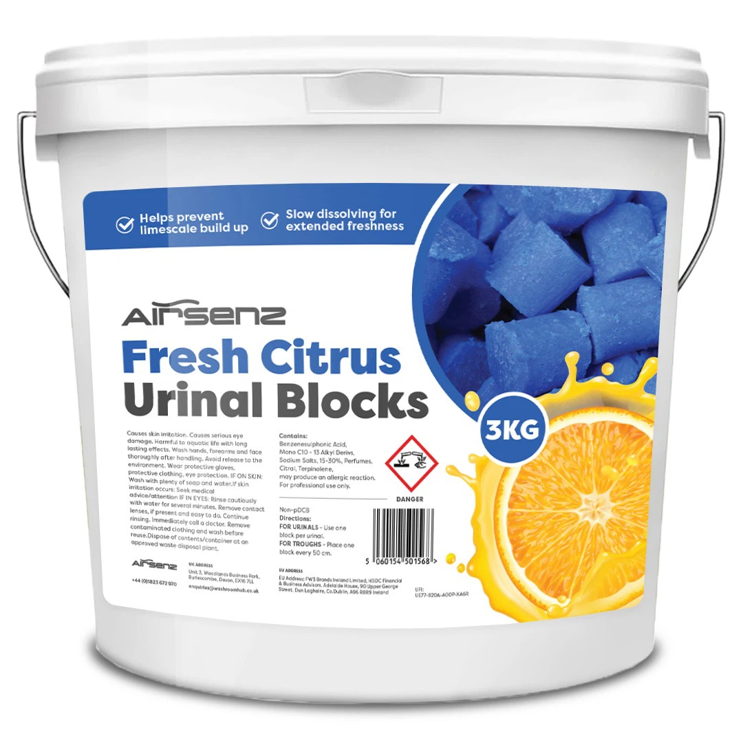 Airsenz Urinal Blocks 3kg - Citrus Fragrance
