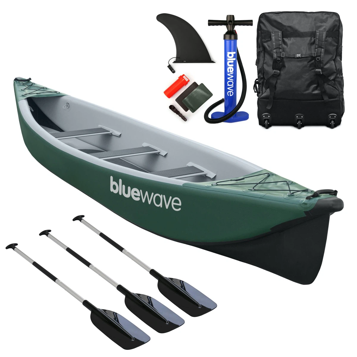 Inflatable 16ft Full Drop Stitch Canadian Canoe Package