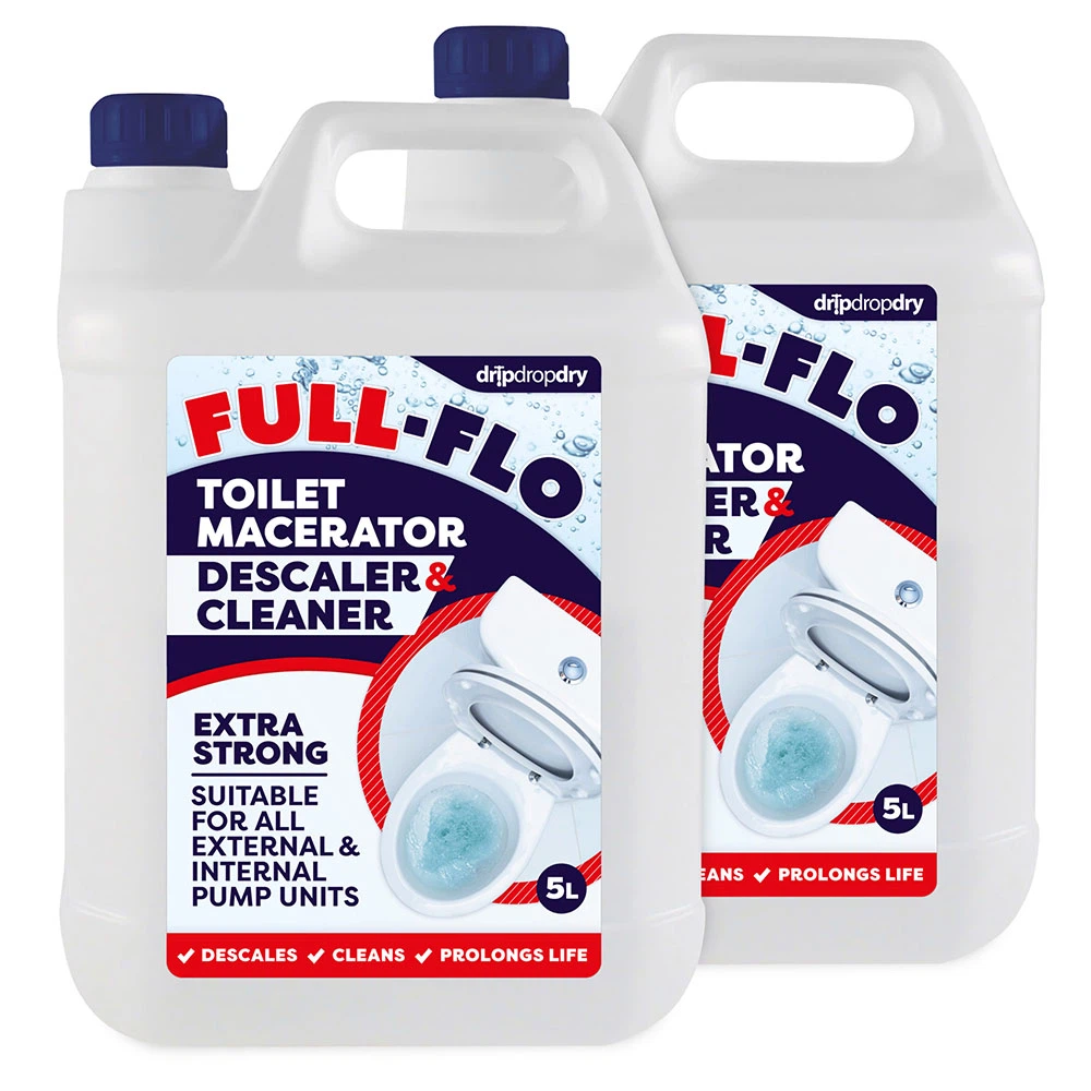FULL-FLO Toilet Macerator Descaler & CleanerSaniflo Compatible - 10L CL ...