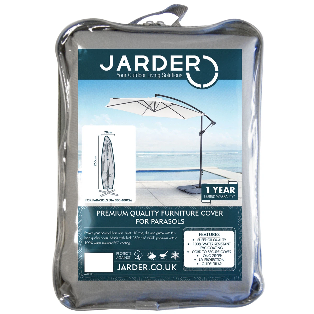 Parasol Cover – Parasol Diameter 3-4m