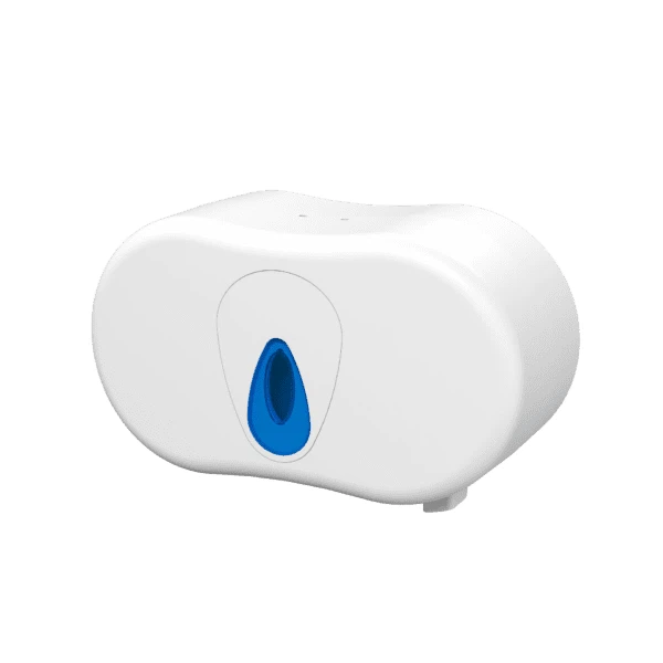 Modular Jumbo Micro Twin Toilet Roll Dispenser with Cores | Washroom Hub