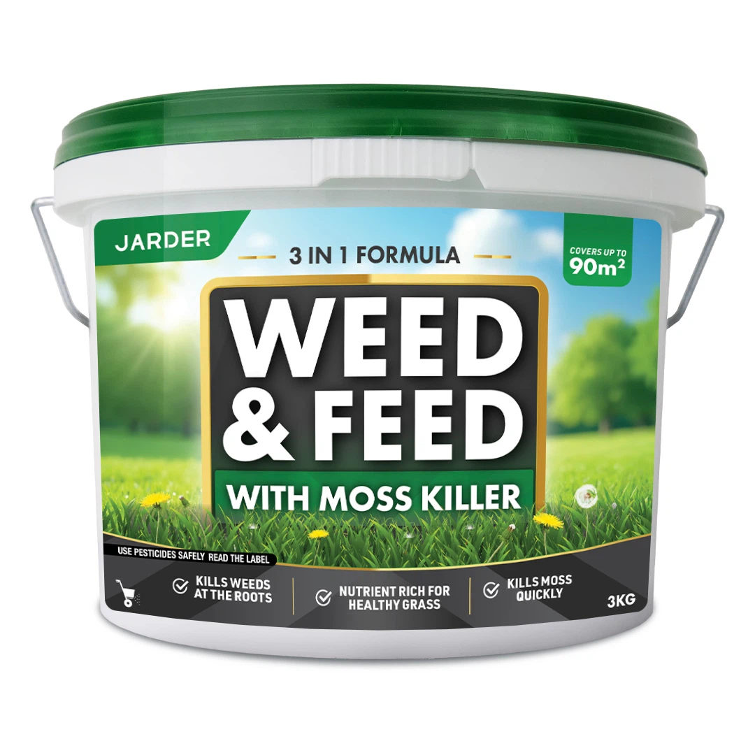 Jarder Weed and Feed and Moss Killer for Lawns 3kg
